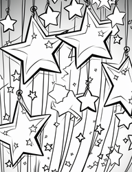 Color Craftables | Coloring Pages | Holiday - 4th of July - Stars and ...