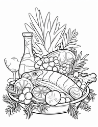 Color Craftables | Coloring Pages | Holiday - Christmas - Festive Feasts