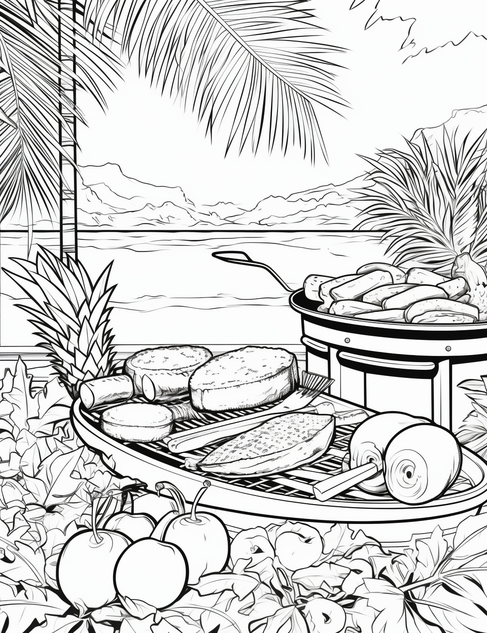 Color Craftables | Coloring Pages | Holiday - Fathers Day - Barbecue Grill