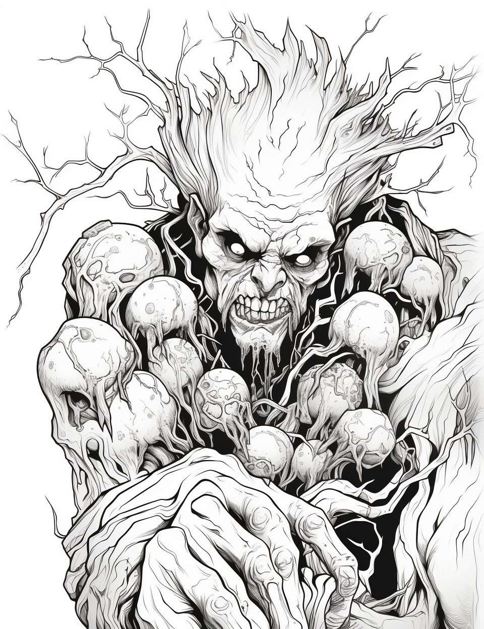 Color Craftables | Coloring Pages | Halloween Zombie Coloring Pages