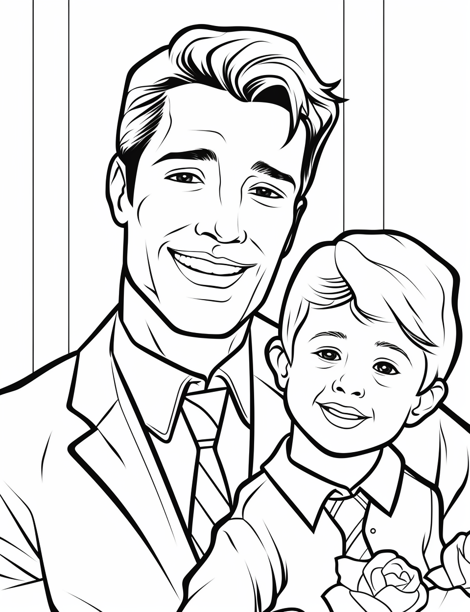 Color Craftables | Coloring Pages | Father and Child Coloring Pages