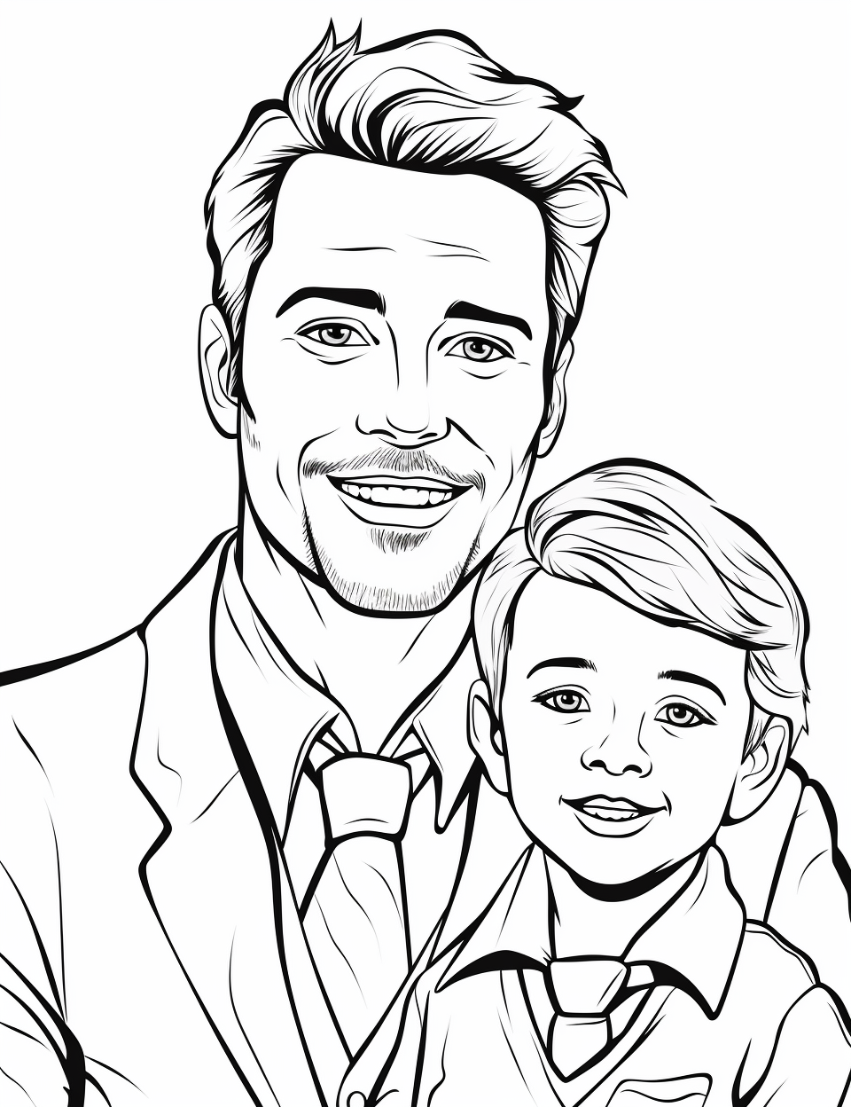Color Craftables | Coloring Pages | Father and Child Coloring Pages
