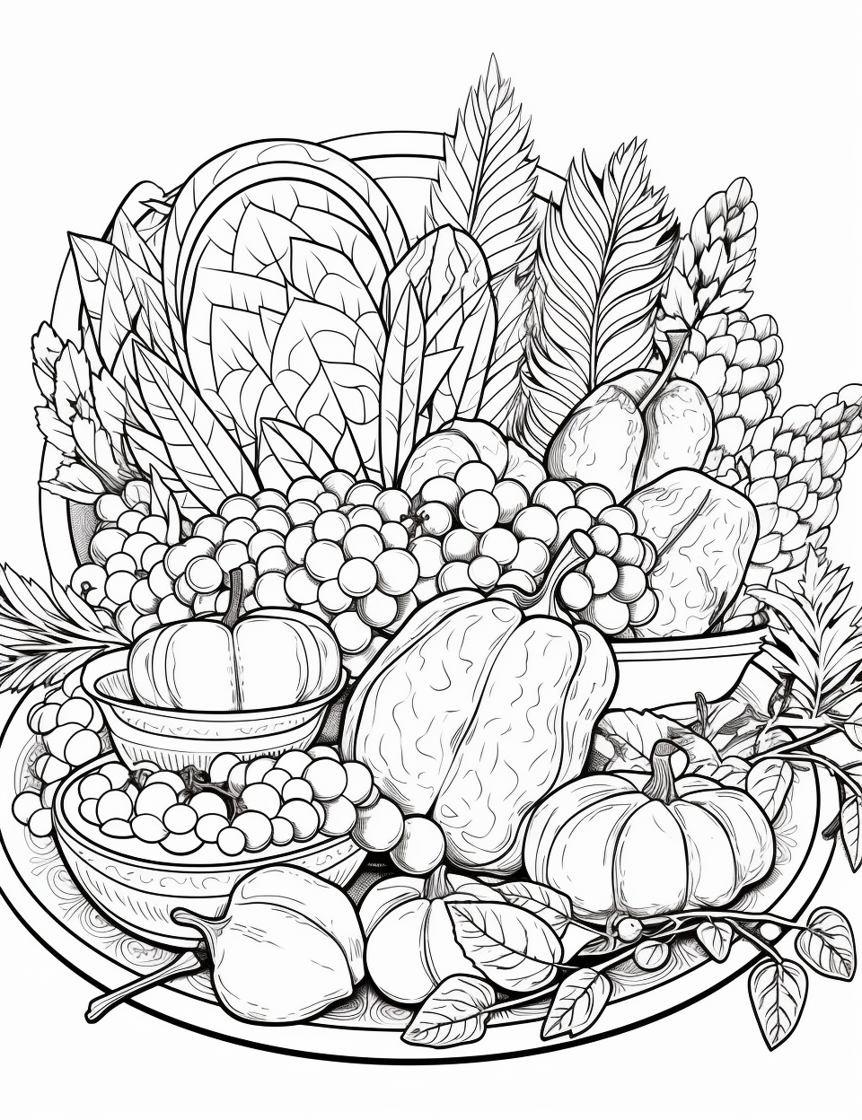 Color Craftables | Coloring Pages | Thanksgiving Stuffing Coloring Pages