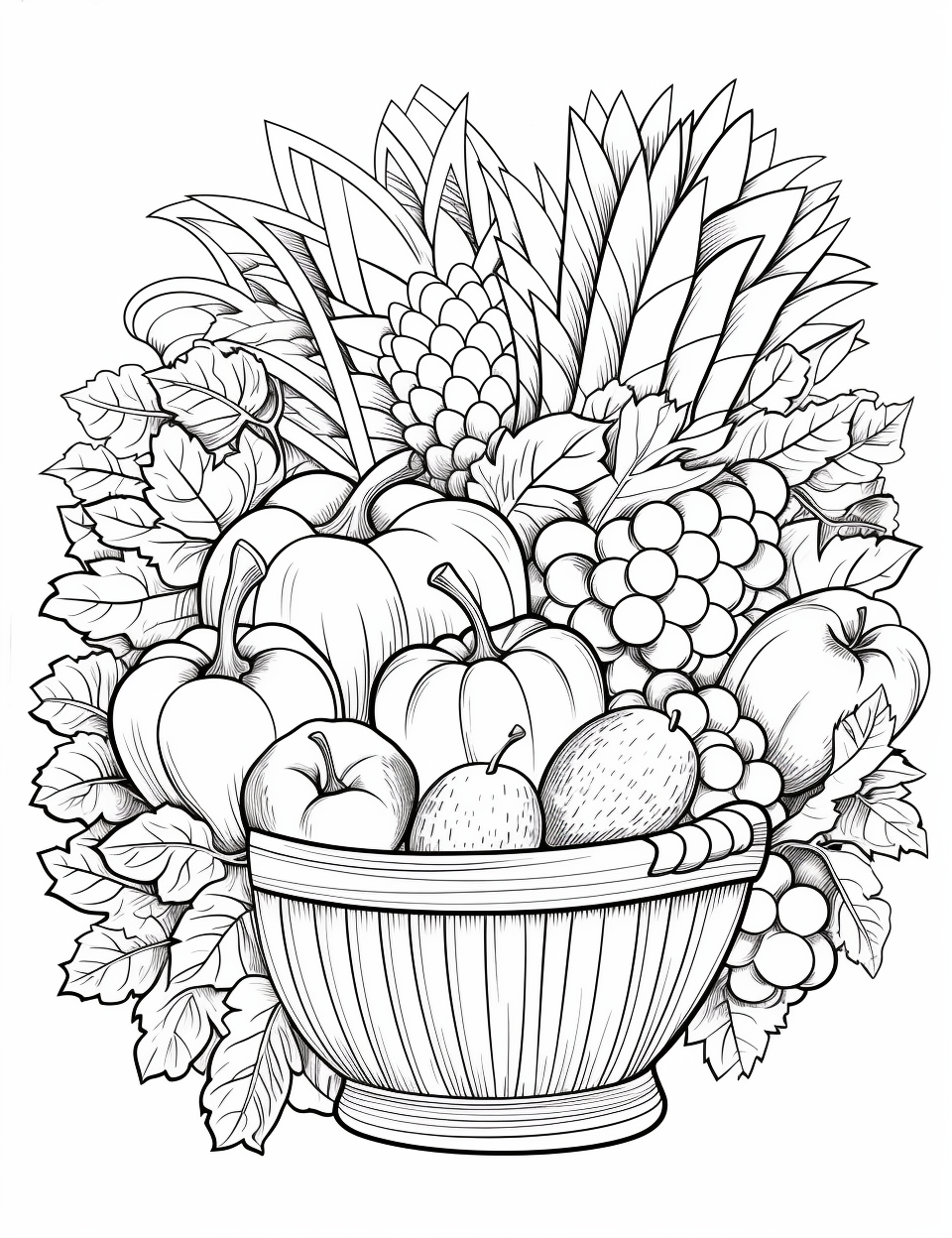 Color Craftables | Coloring Pages | Thanksgiving Stuffing Coloring Pages