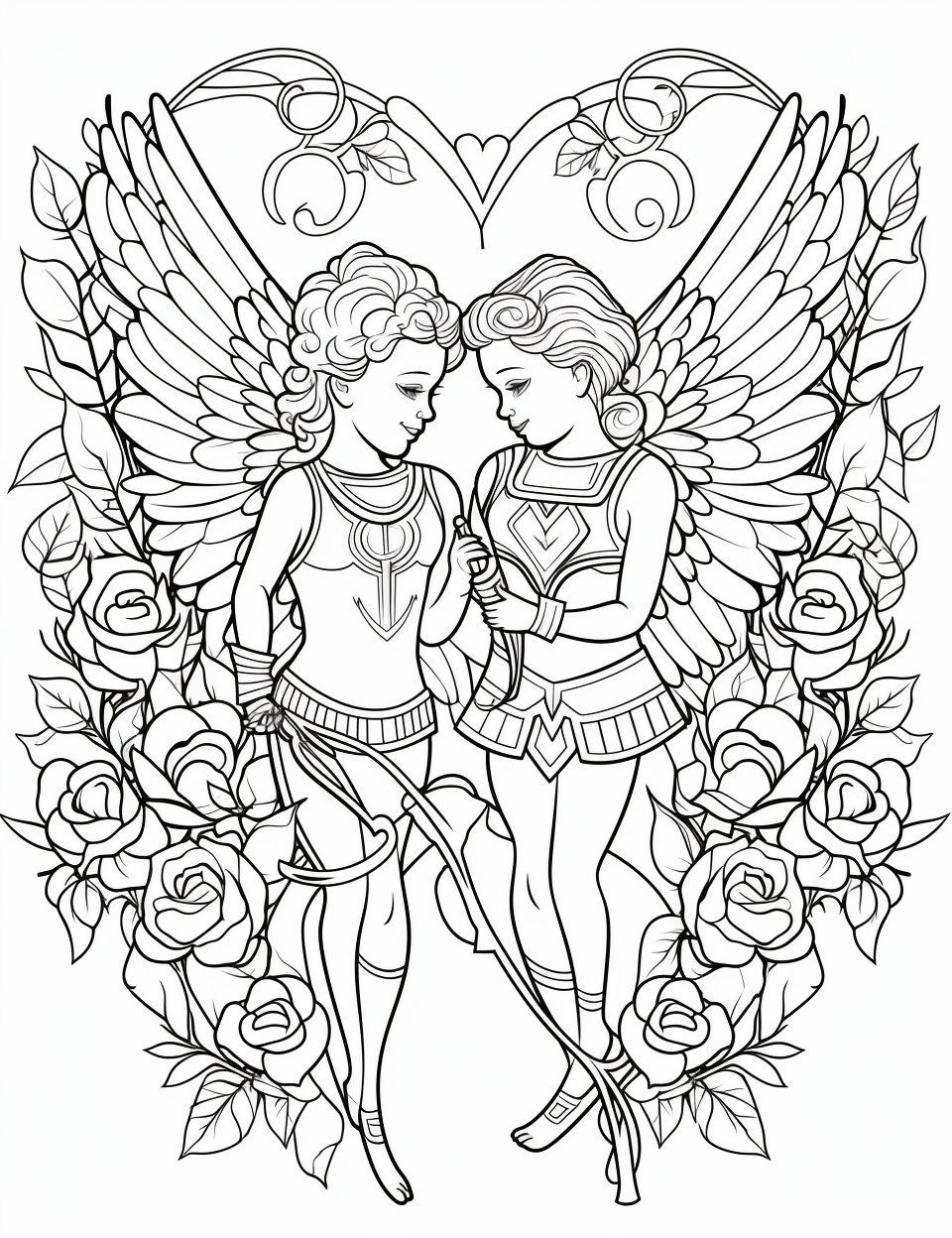 Color Craftables | Coloring Pages | Holiday - Valentine's Day - Cupids