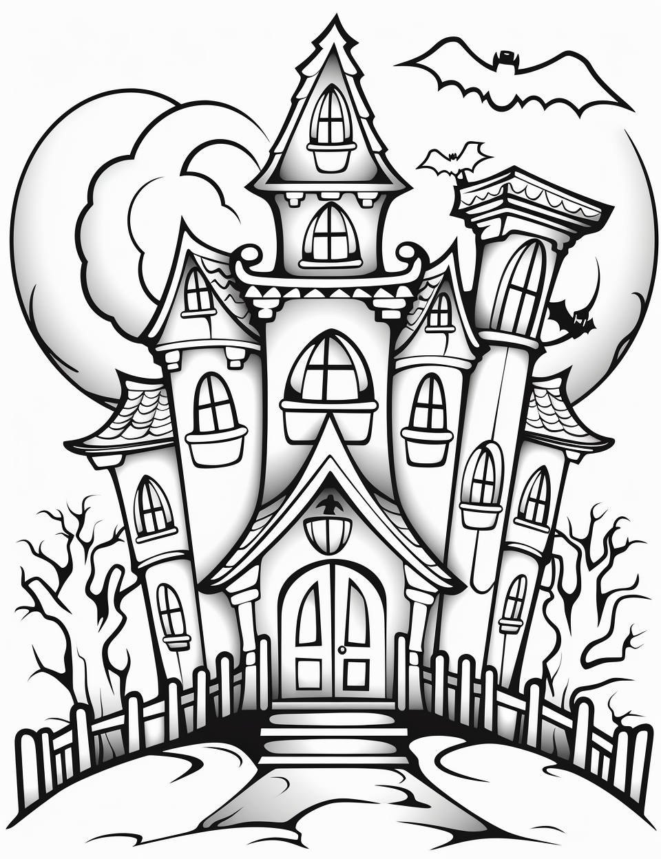 Color Craftables | Coloring Pages | Holiday - Halloween - Haunted Houses
