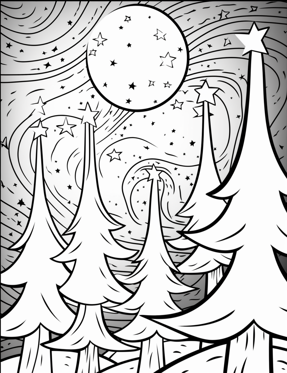Color Craftables | Coloring Pages | Holiday - Christmas - Stars