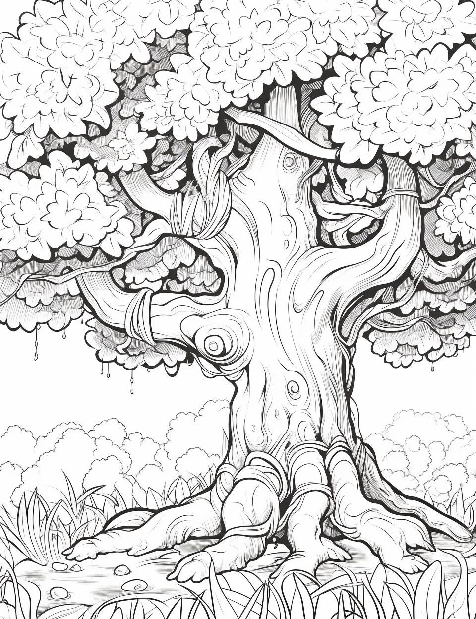 Color Craftables | Coloring Pages | Nature - Trees - Oak