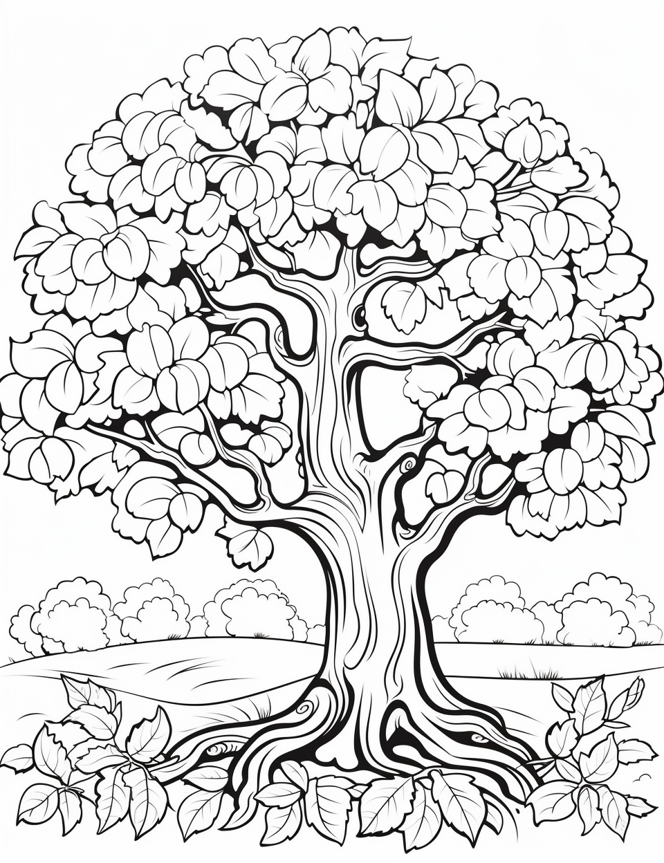 Color Craftables | Coloring Pages | Nature - Trees - Oak