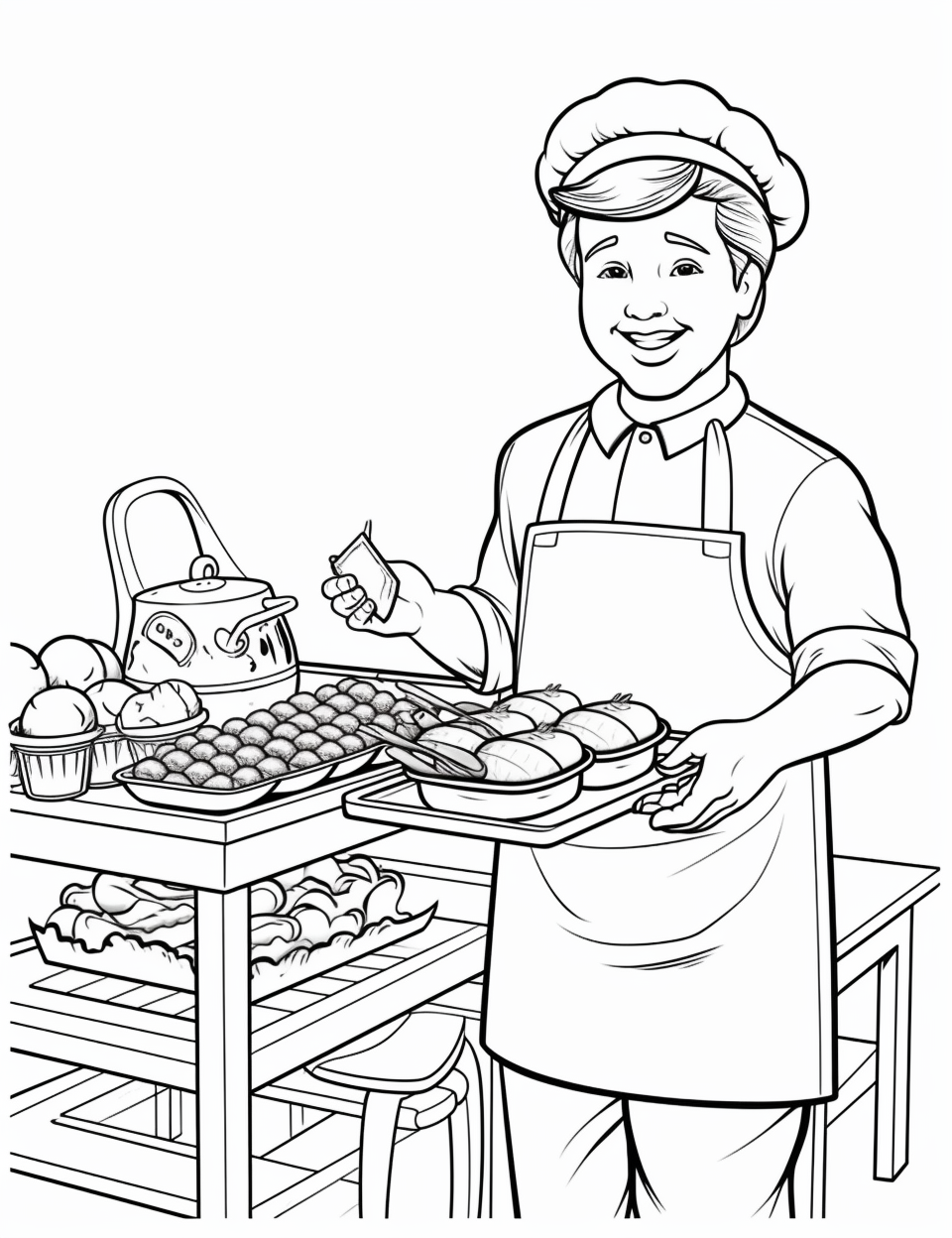 Color Craftables | Coloring Pages | Holiday - Fathers Day - Barbecue Grill