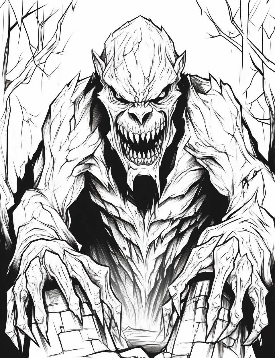 Color Craftables | Coloring Pages | Horror & Gothic - Monsters