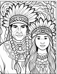 Color Craftables | Coloring Pages | Holiday - Thanksgiving - Native ...