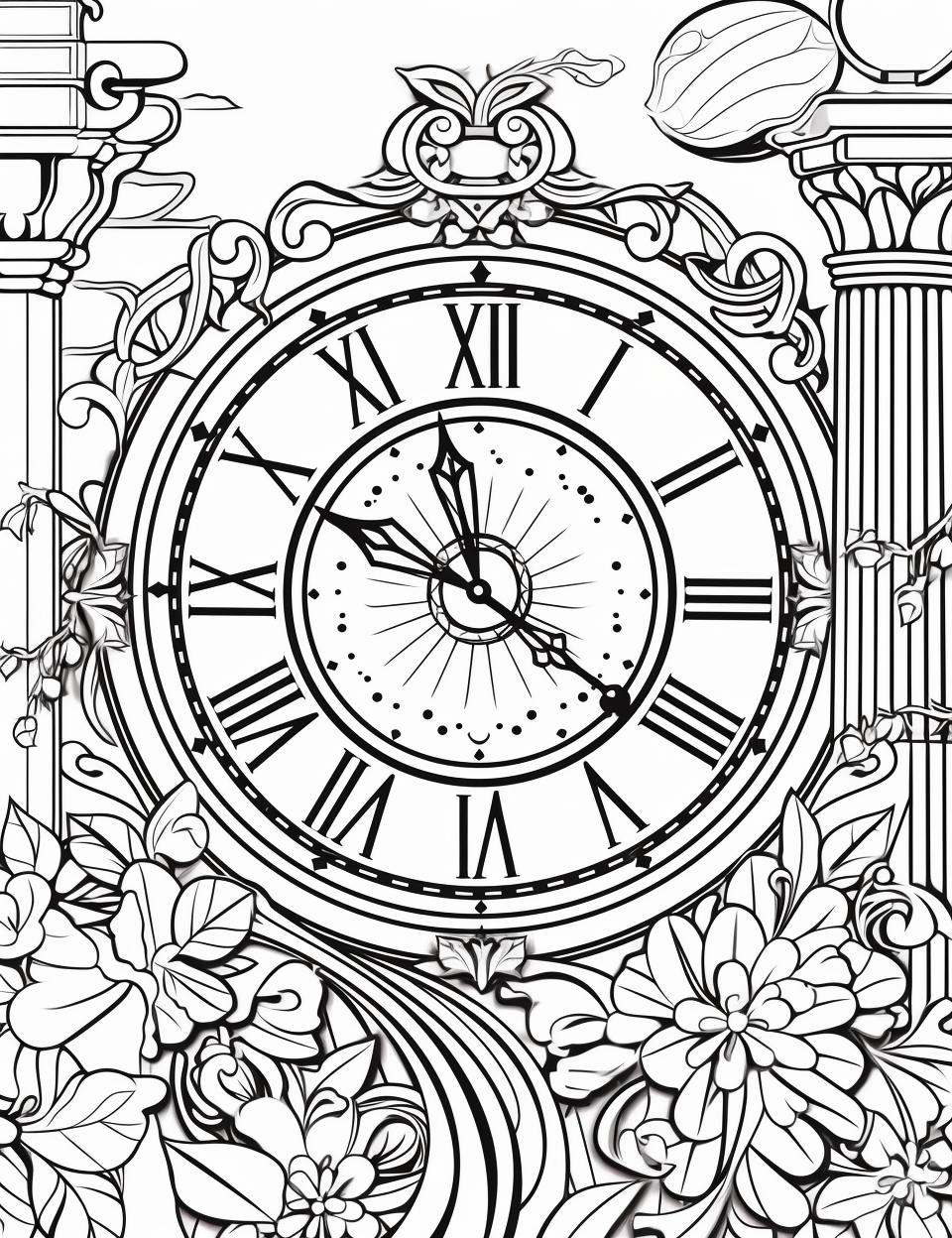 Color Craftables | Coloring Pages | Holiday - New Year's Day