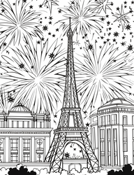 Color Craftables | Coloring Pages | Holiday - 4th of July - Fireworks