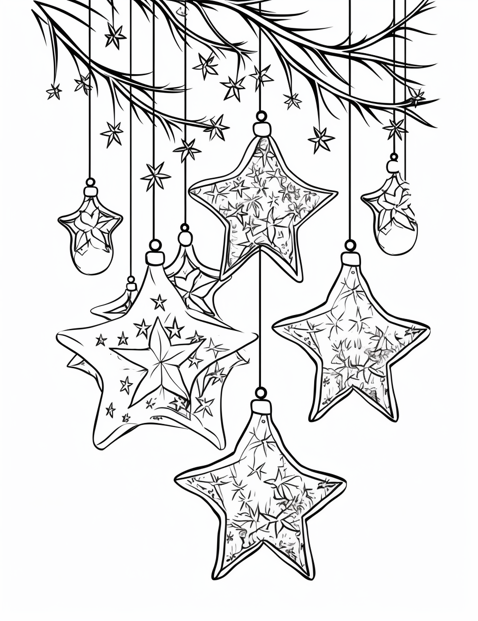 Color Craftables | Coloring Pages | Holiday - Christmas - Stars