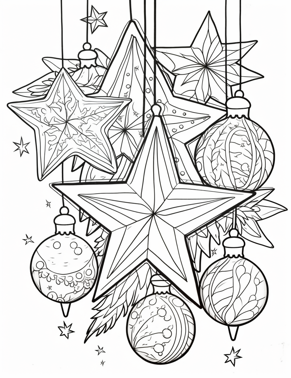 Color Craftables | Coloring Pages | Holiday - Christmas - Stars