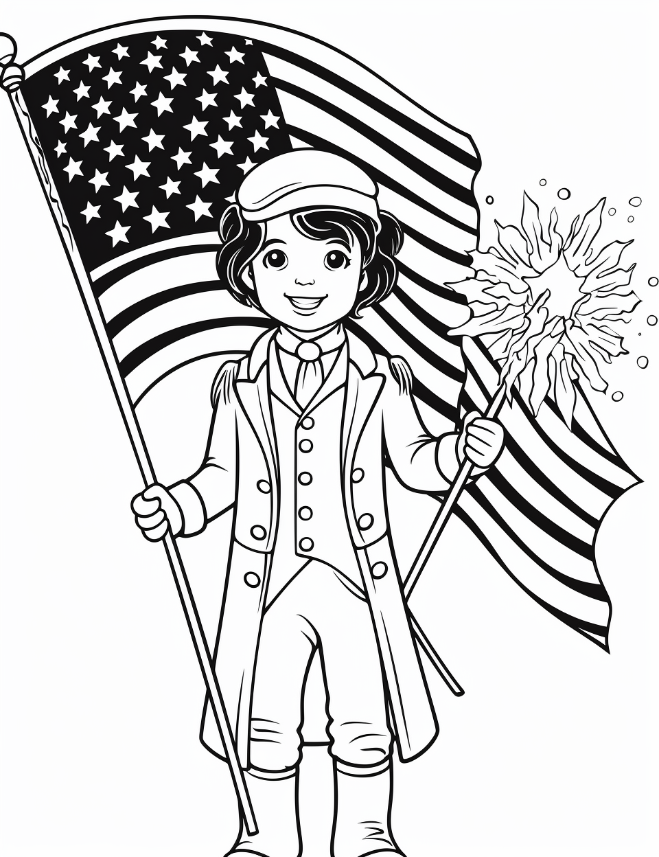 Color Craftables | Coloring Pages | Independence Day Parade Coloring Page