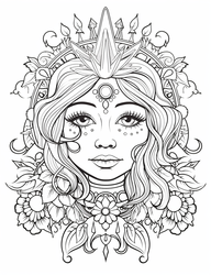 Color Craftables | Coloring Pages | Bohemian & Hippie - Symbols ...