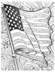 Color Craftables | Coloring Pages | Holiday - 4th of July - American Flag