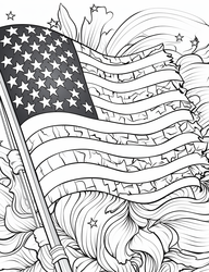 Color Craftables | Coloring Pages | Holiday - 4th of July - American Flag