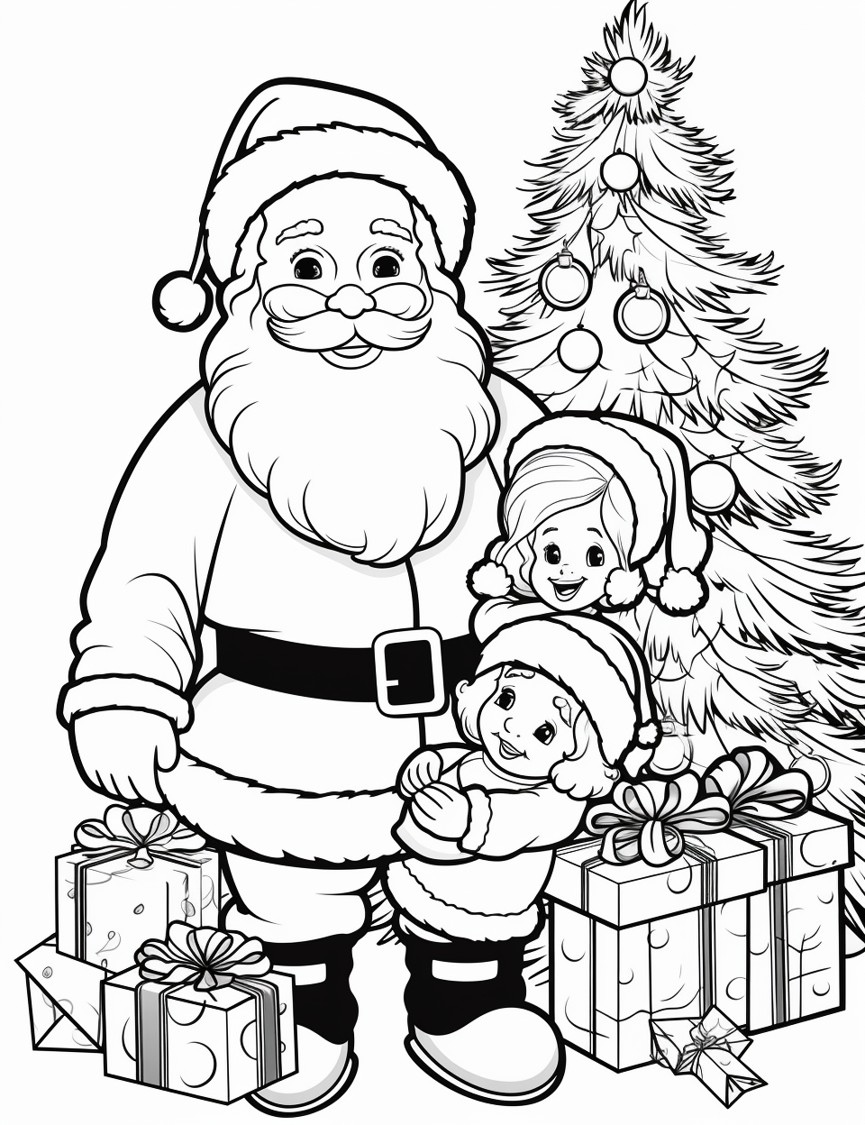 Color Craftables | Coloring Pages | Holiday - Christmas - Santa Claus