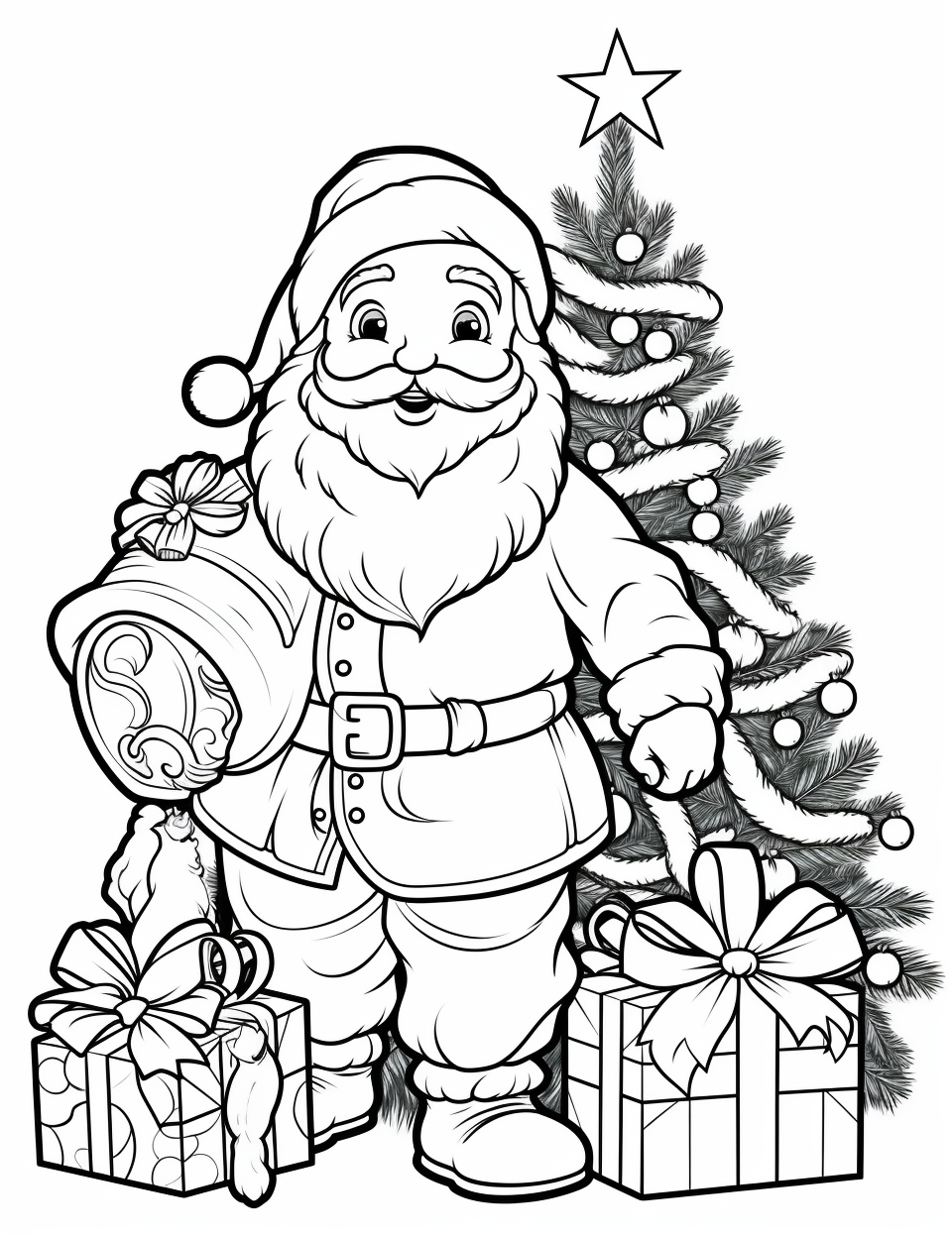Color Craftables | Coloring Pages | Holiday - Christmas - Santa Claus