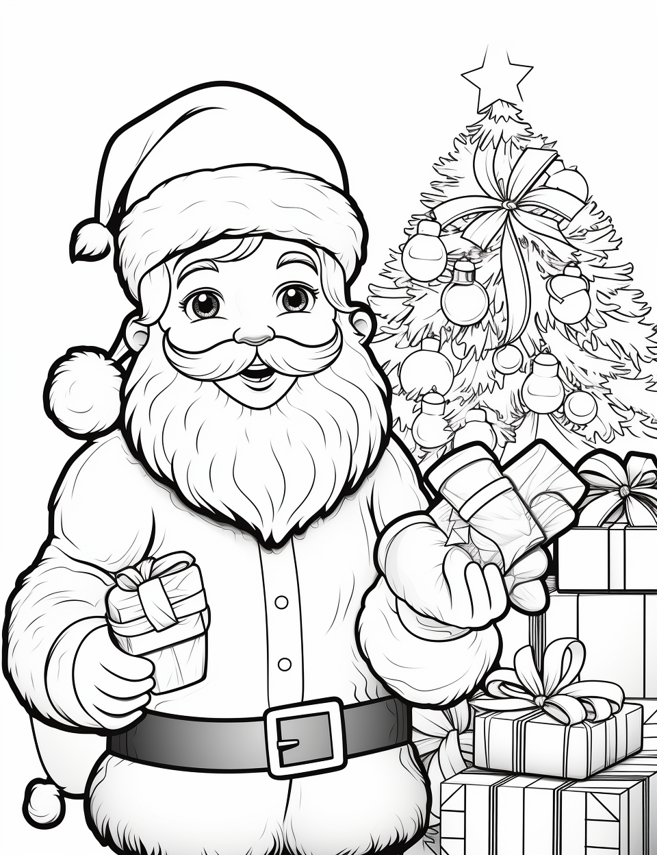 Color Craftables | Coloring Pages | Holiday - Christmas - Santa Claus