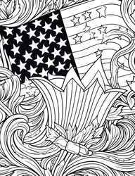 Color Craftables | Coloring Pages | Holiday - 4th of July - American Flag