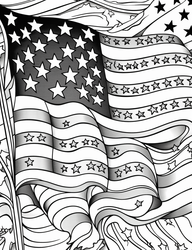 Color Craftables | Coloring Pages | Holiday - 4th of July - American Flag