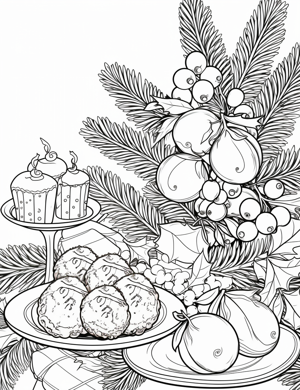 Color Craftables | Coloring Pages | Holiday - Christmas - Festive Feasts