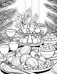 Color Craftables | Coloring Pages | Holiday - Christmas - Festive Feasts
