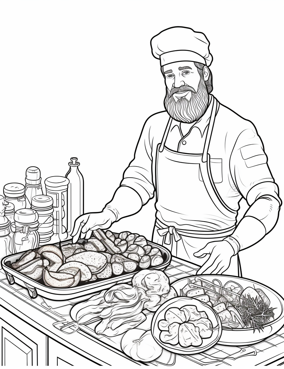Color Craftables | Coloring Pages | Holiday - Fathers Day - Barbecue Grill