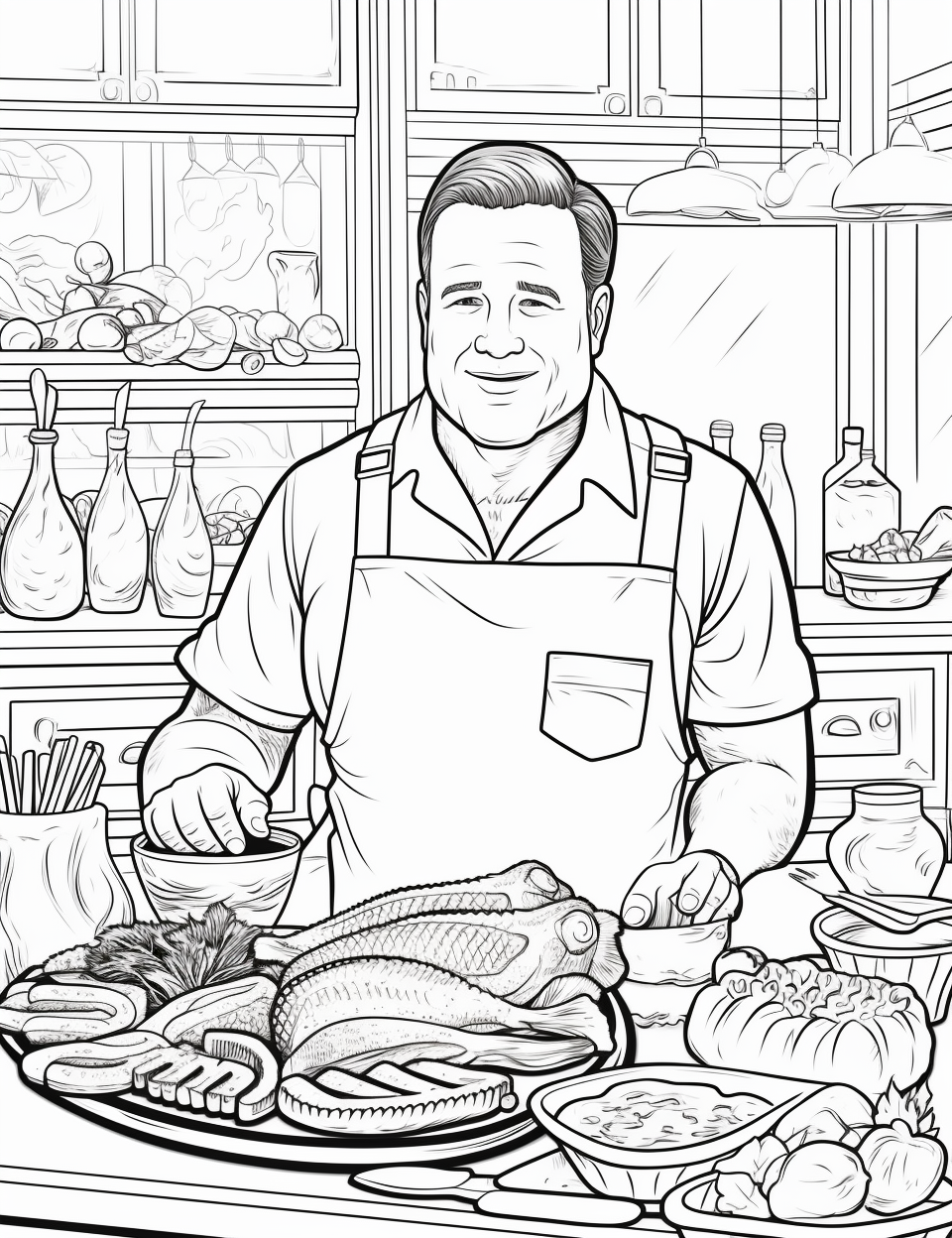 Color Craftables | Coloring Pages | Holiday - Fathers Day - Barbecue Grill