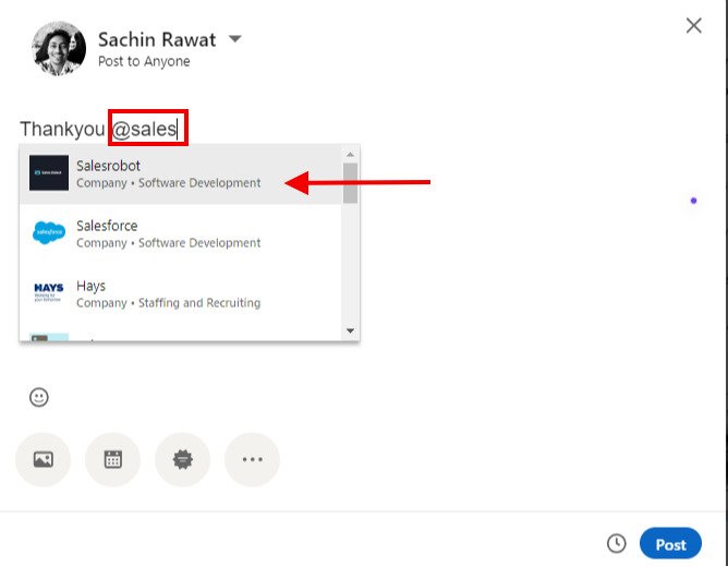 How to Tag Someone on Linkedin - Before & After Posting [Fastest Way]