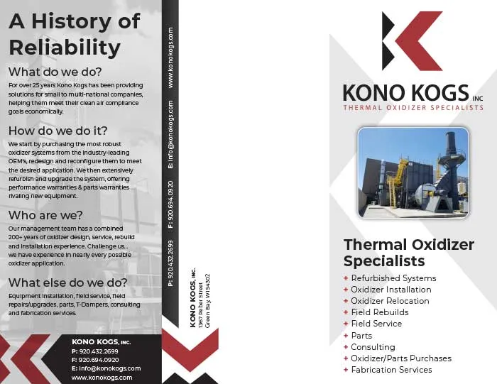 About Us | Thermal Oxidizer Company | Kono Kogs