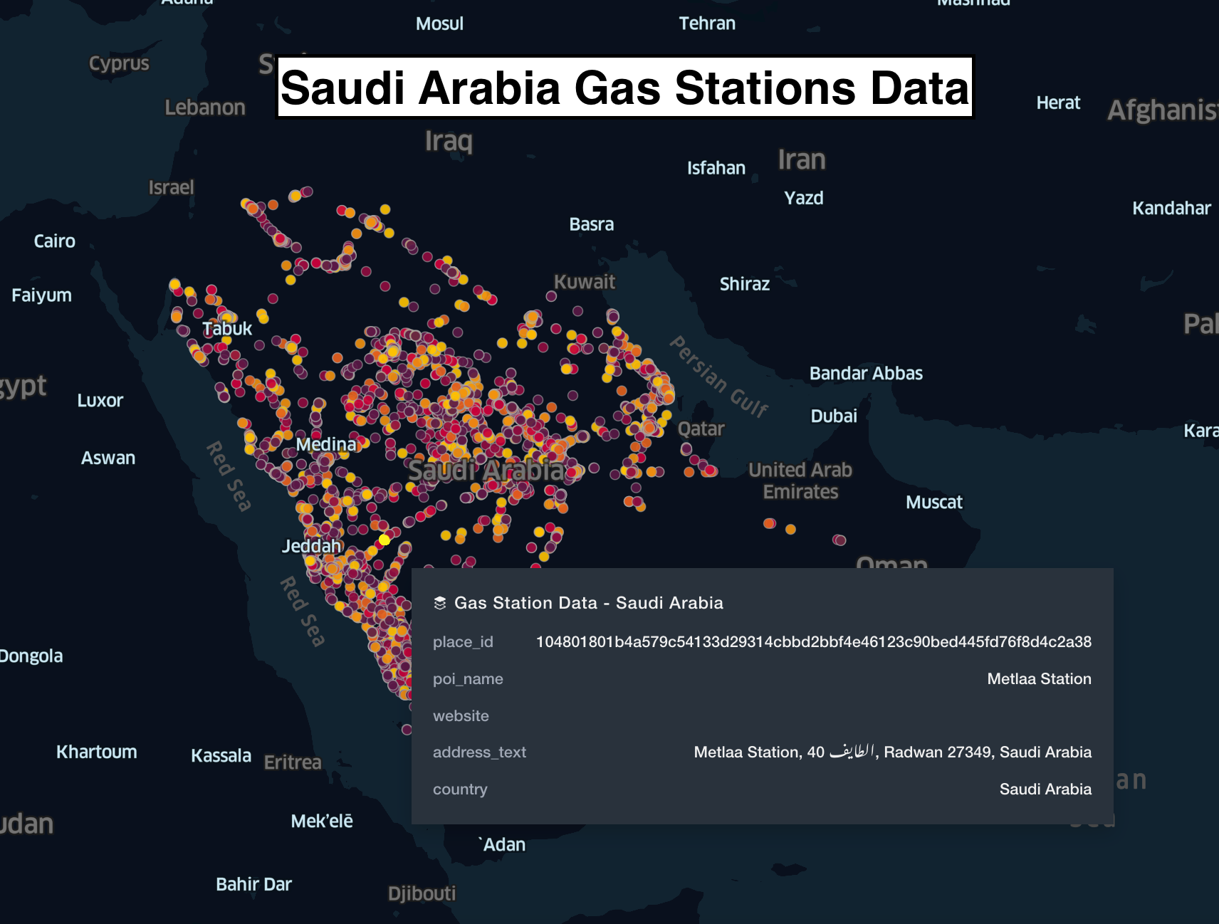 Saudi Arabia's Gas Station Data in 2024: Everything you need to know