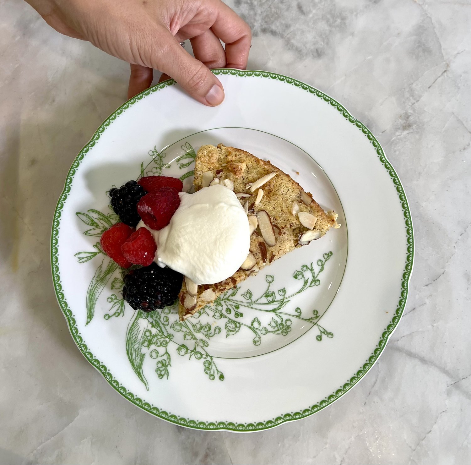 Geoffrey Zakarian Recipes | Almond Cake with Berries and Whipped Cream
