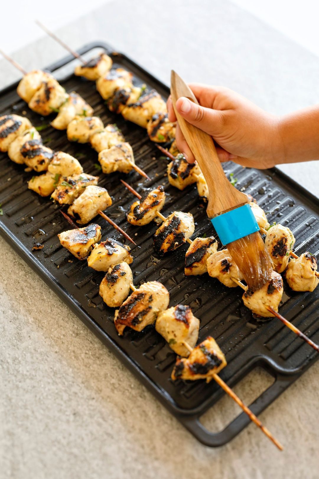 Geoffrey Zakarian Recipes | Grilled Chicken Maple Mustard Skewers