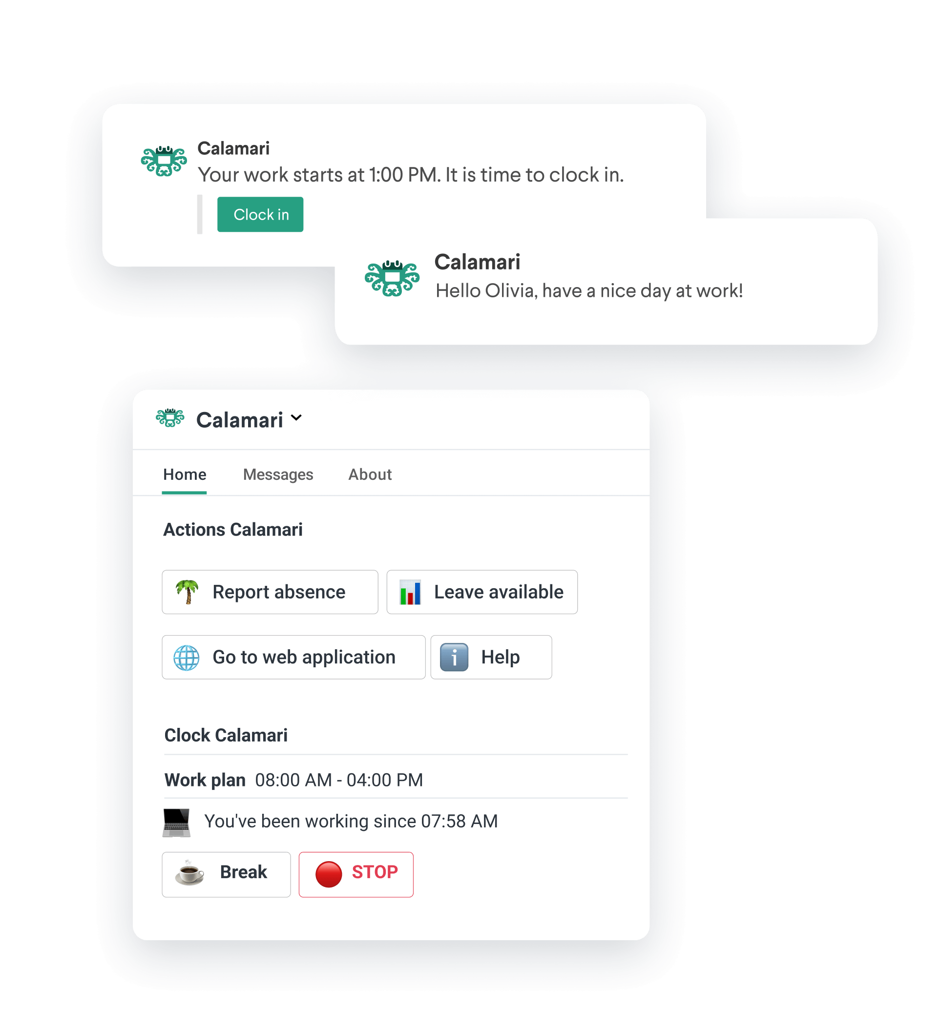 Time & Track Employees Attendance - Easy Clock in/out System | Calamari