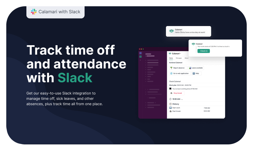 Track Time Off and Attendance with Slack | Calamari