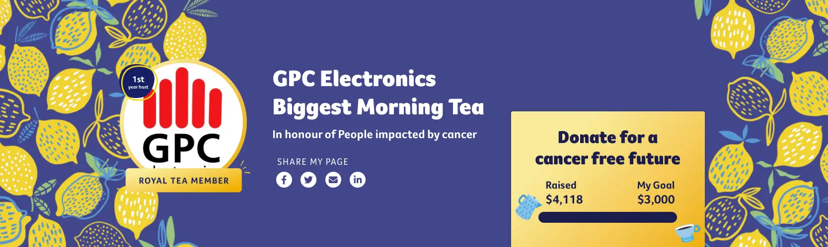 GPC's Biggest Morning Tea Fundraiser 18th May 2023