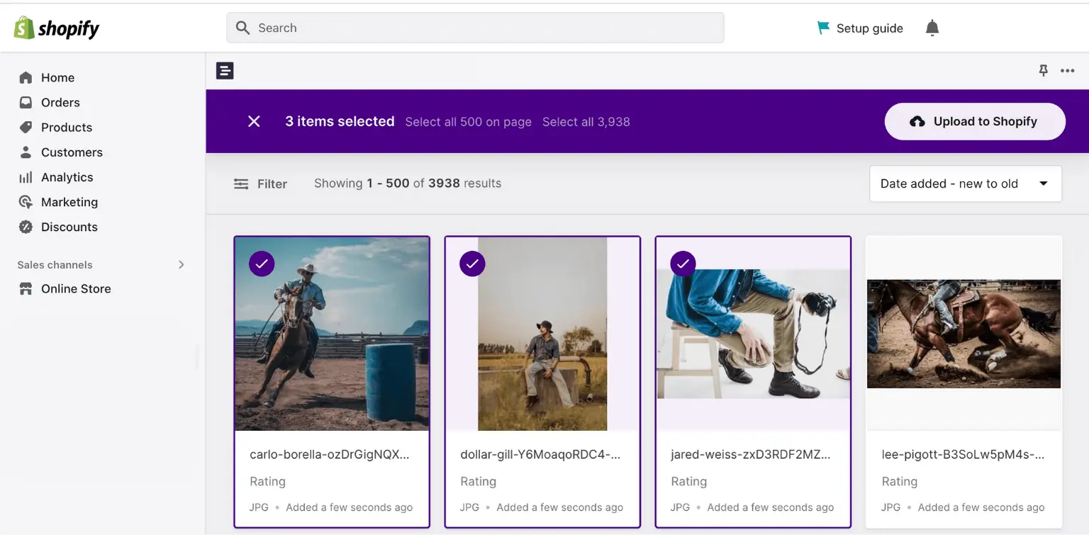 New - Drop product shots from Dash into your Shopify listings