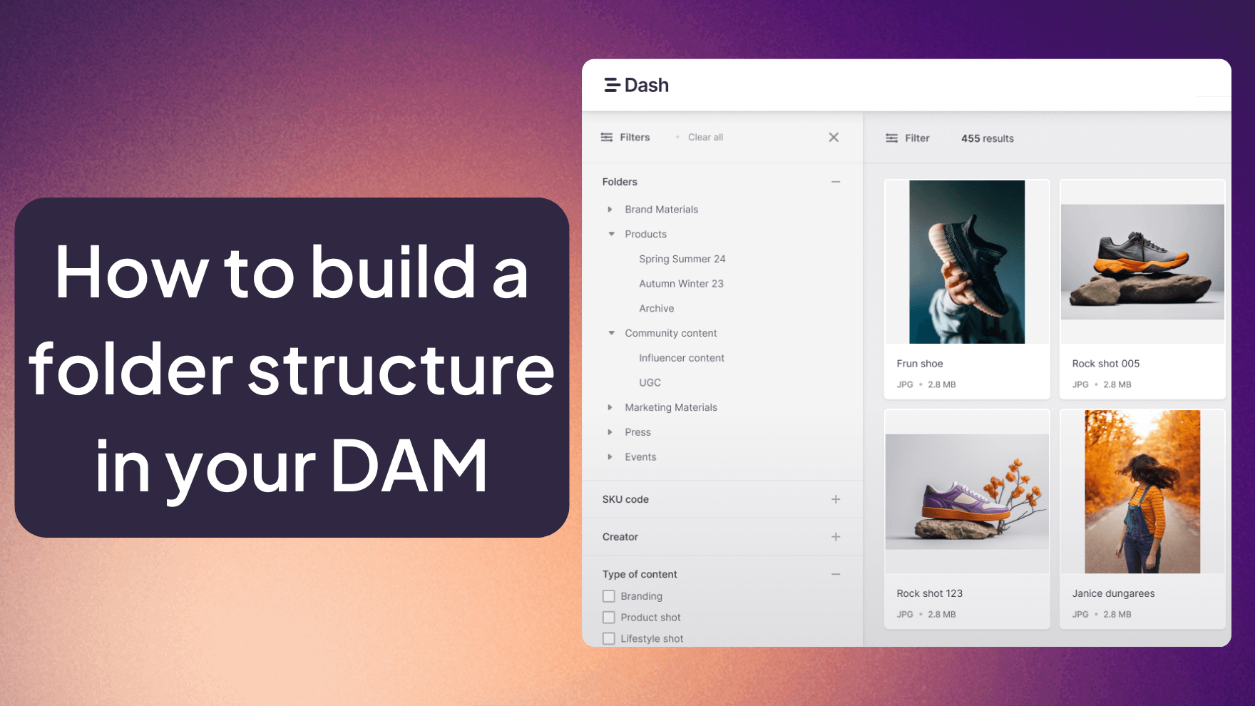 Build a folder structure for your brand’s DAM system
