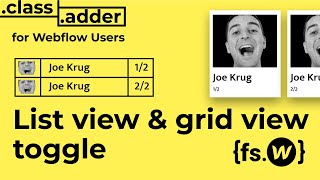 How to Create a Toggle Button for List View and Grid View in Webflow ...