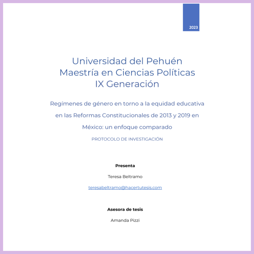 Protocolo de investigación ya hecho [Ejemplos] 📔 【Hacer Tu Tesis】