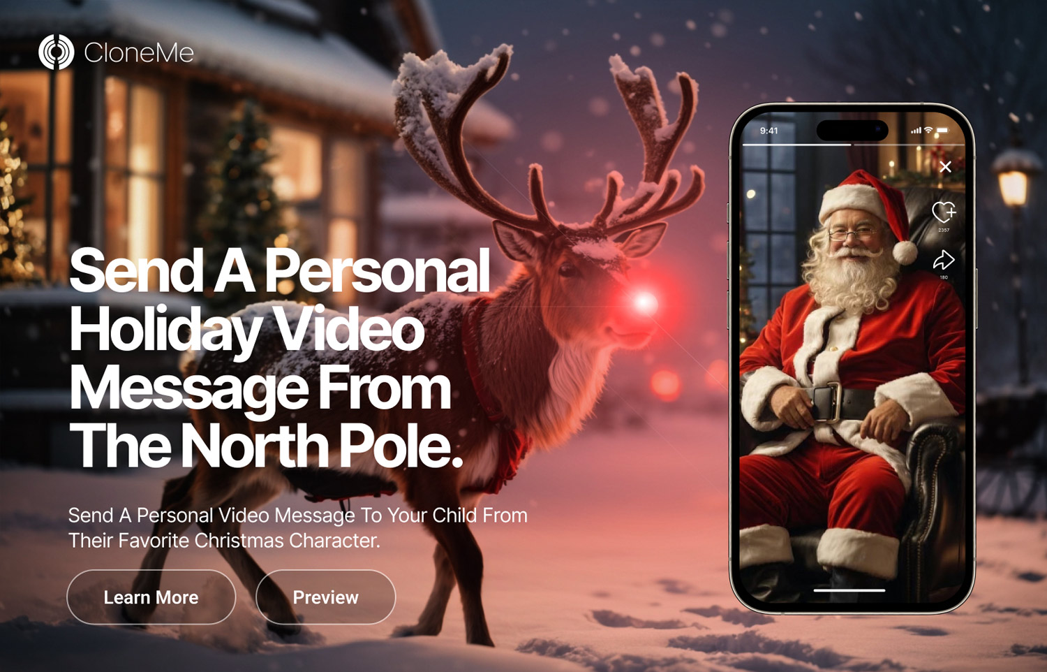 Season's Greetings - Santa Video Message Creator