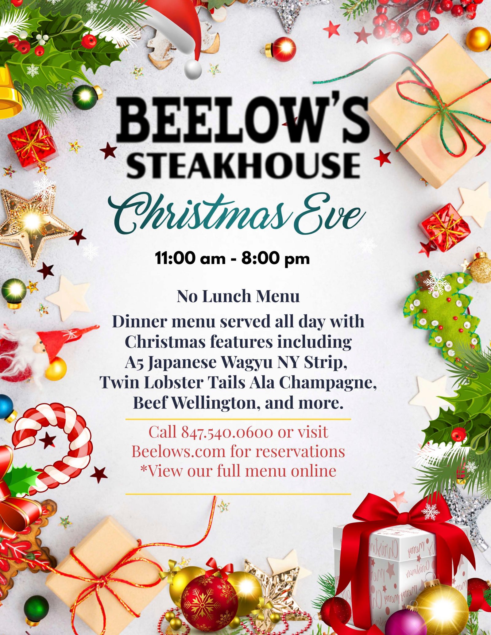 Lake Zurich Steakhouse & Seafood | Book Reservation!