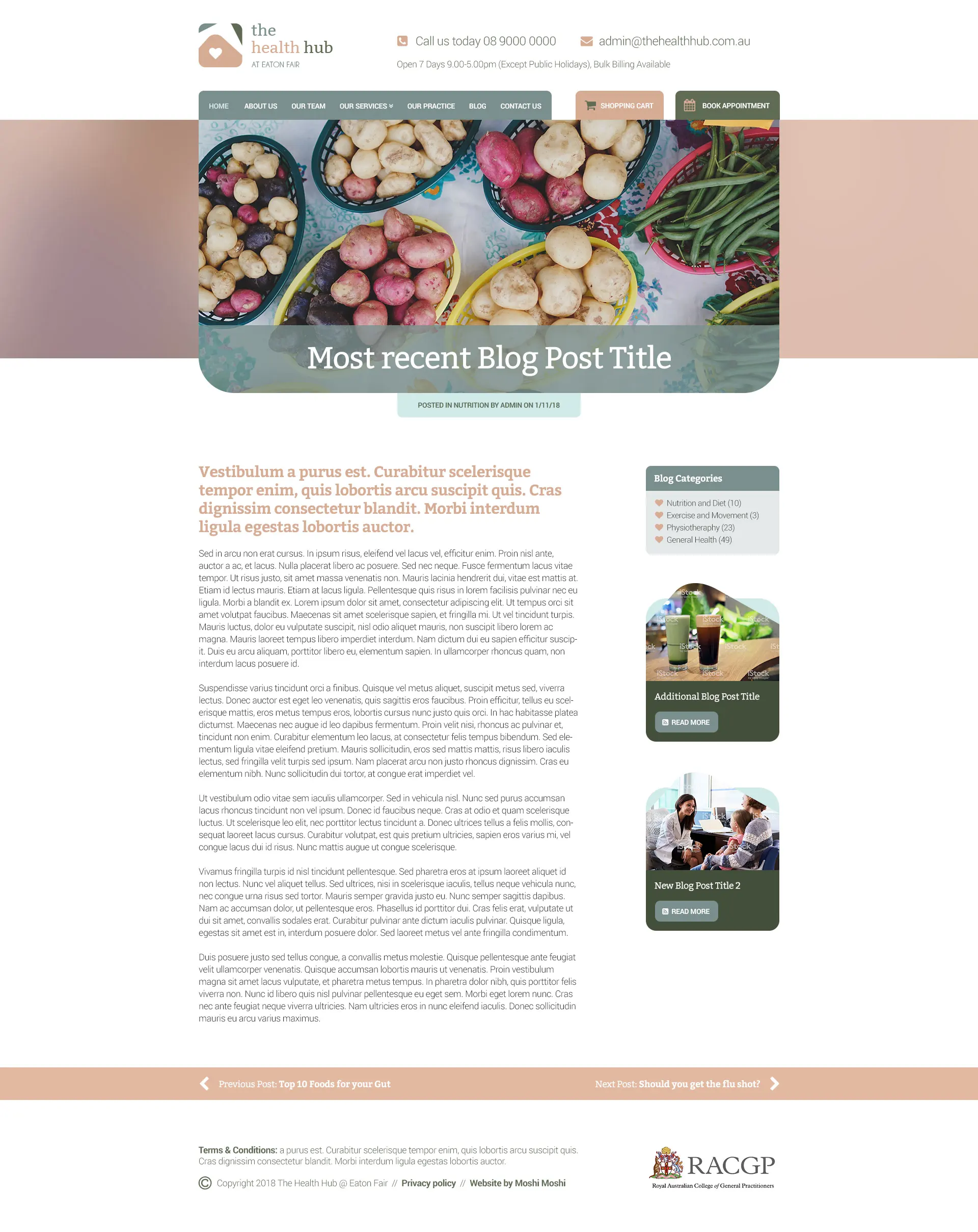 The HealthHub at Eaton Fair, Branding, Graphic Design, Wordpress ...