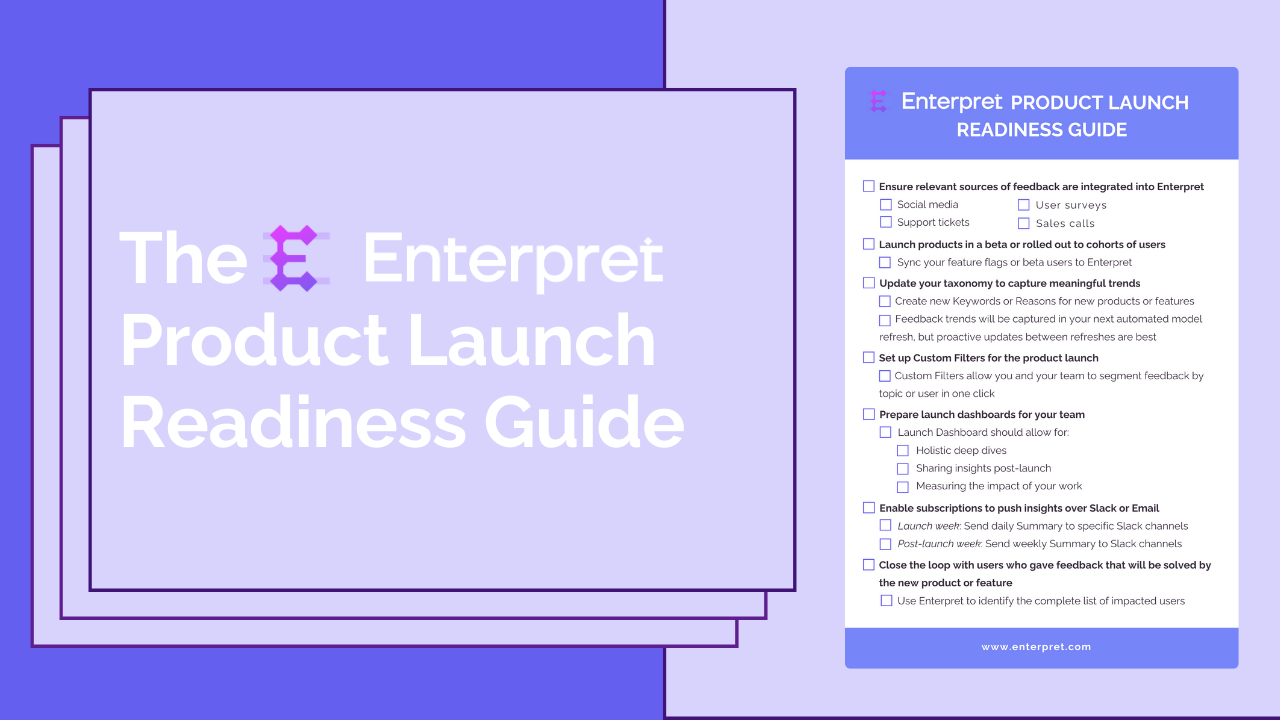 The Enterpret Product Launch Readiness Guide