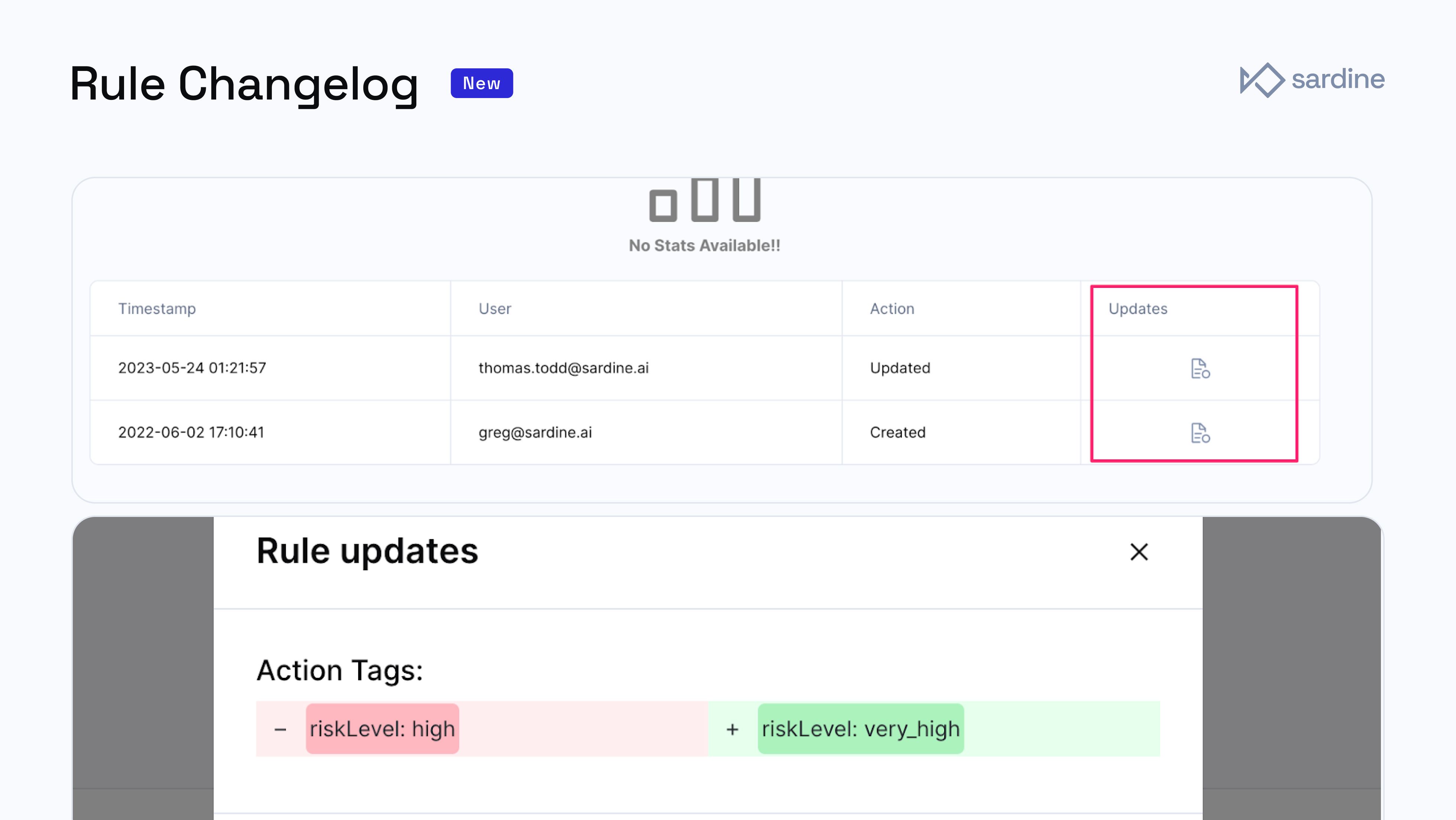 Sardine Risk Platform Updates - September 2023
